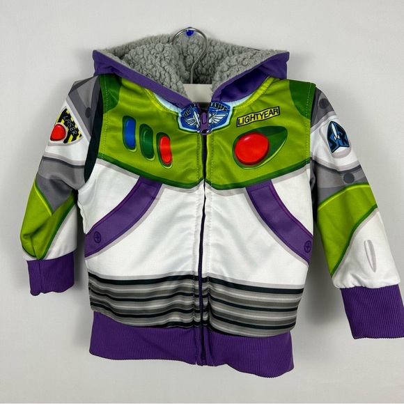 Disney | Jackets & Coats | Disneys Buzz Lightyear Hooded Sweatshirt ...